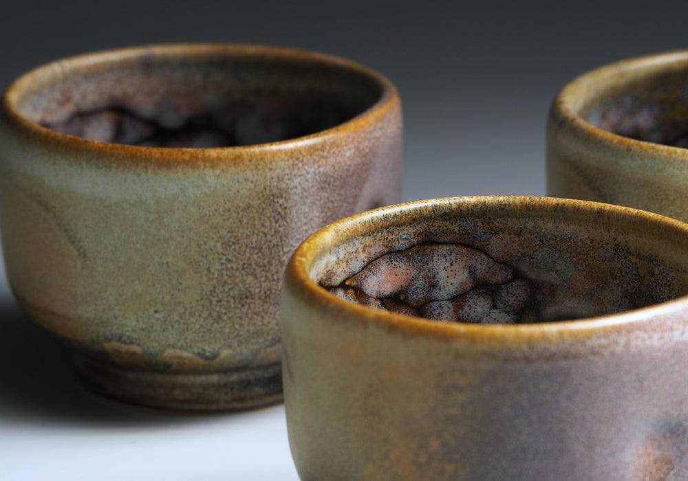 Mankai Teacup Set | Unique Japanese Yunomi cups | Tsukushi